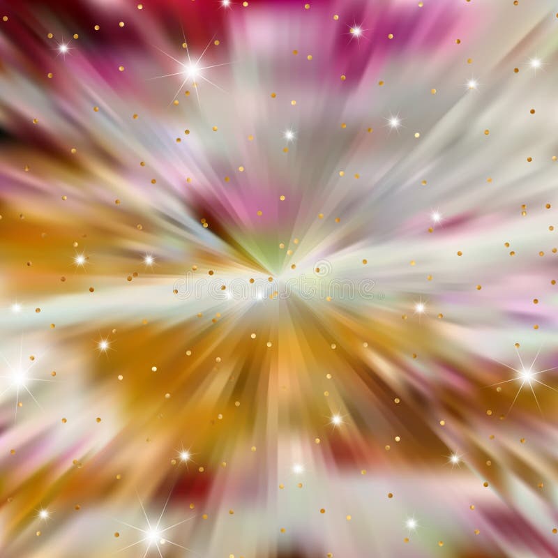 Colorful Explosion Abstract Background with Glitter Elements Stock ...