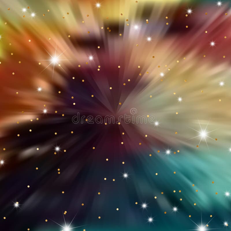 Colorful Explosion Abstract Background with Glitter Elements Stock ...