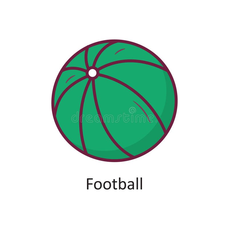 Football Vector Fill Outline Icon Design Illustration. Travel Symbol on ...