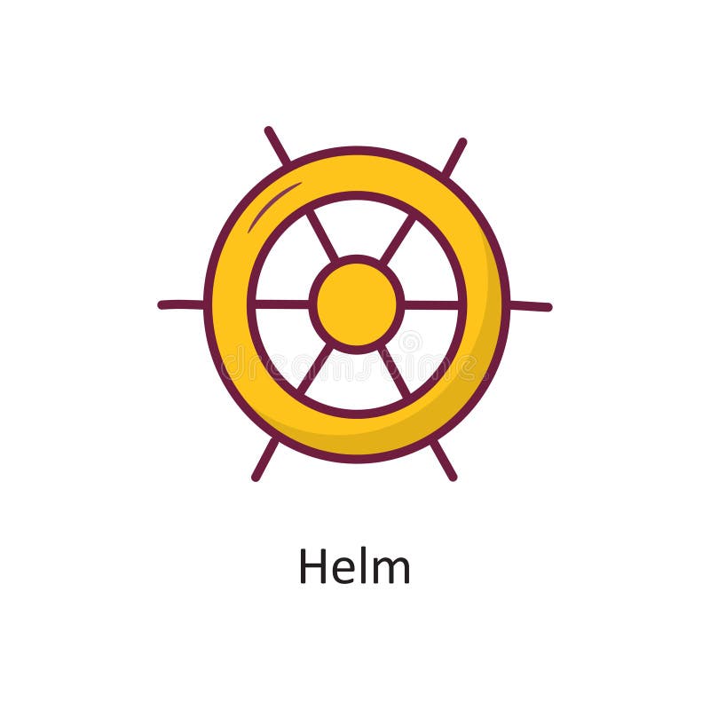 Helm Vector Fill Outline Icon Design Illustration. Travel Symbol on ...