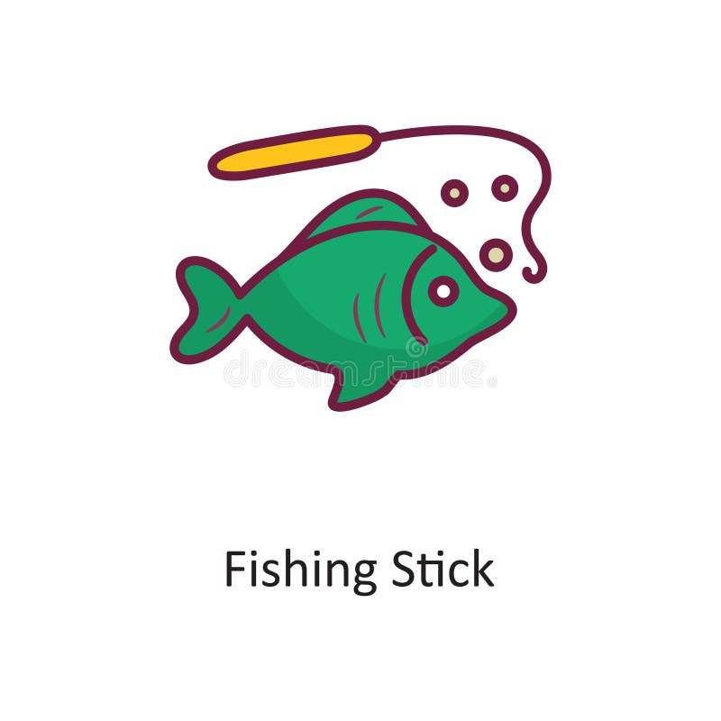 Fishing Stick Figure Vector Illustration Stock Illustration ...
