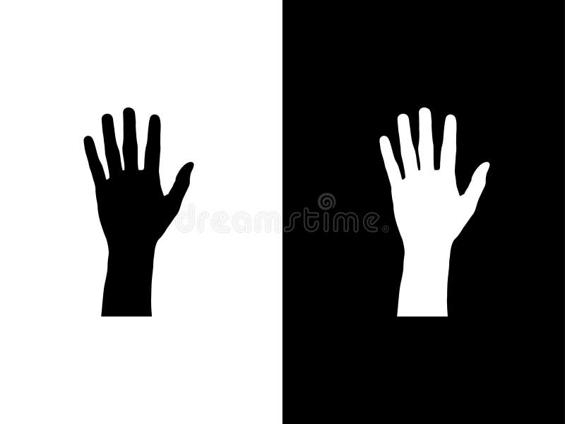 Hand five stock illustration. Illustration of adult - 268511231