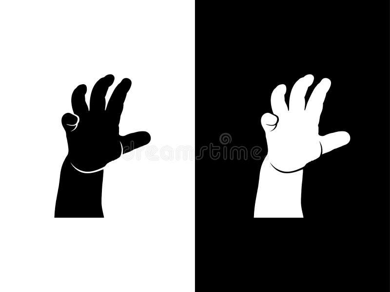 Hand gesture claw stock illustration. Illustration of text - 268511252