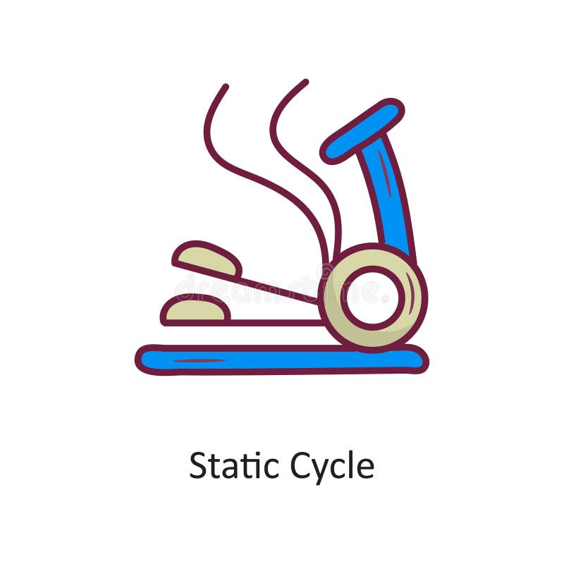 Static Cycle Vector Fill Outline Stock Illustrations – 1 Static Cycle ...