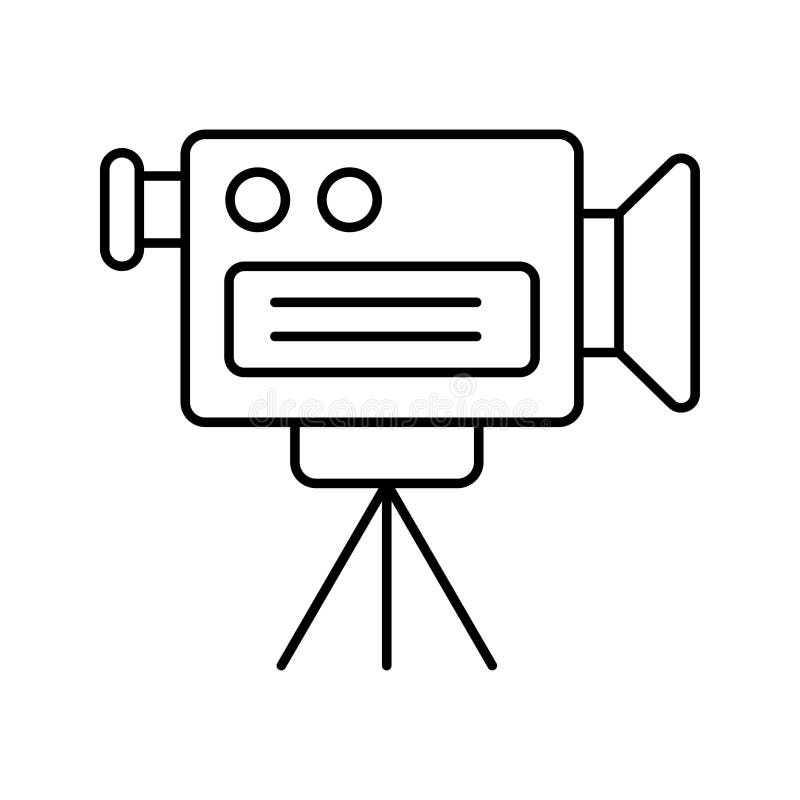 Camera Vector Outline Icon Style Illustration. EPS 10 File Stock Vector ...