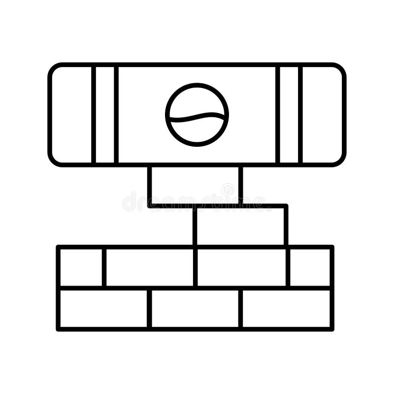 Level Tool Vector Outline Icon Style Illustration. EPS 10 File Stock ...