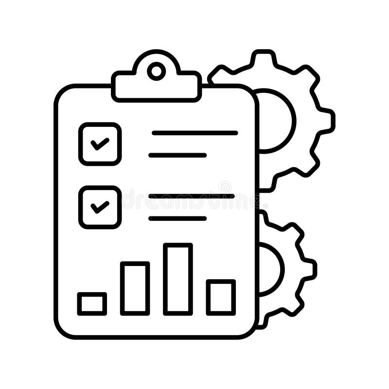 Project Vector Outline Icon Style Illustration. EPS 10 File Stock ...