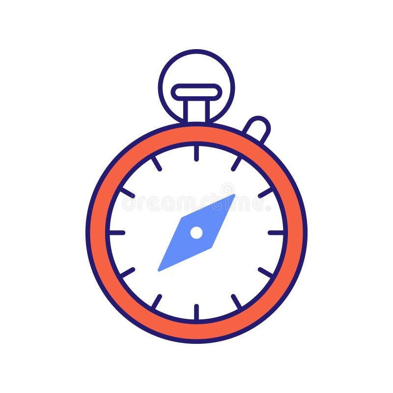 Compass Vector Fill Outline Icon Style Illustration. EPS 10 File Stock ...