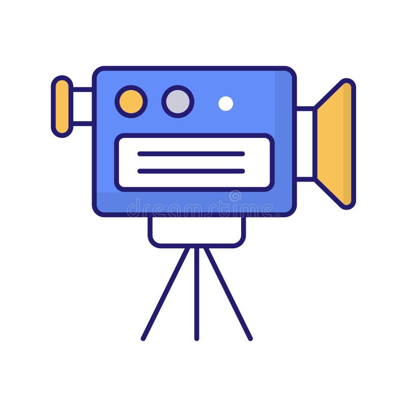 Camera Vector Fill Outline Icon Style Illustration. EPS 10 File Stock ...