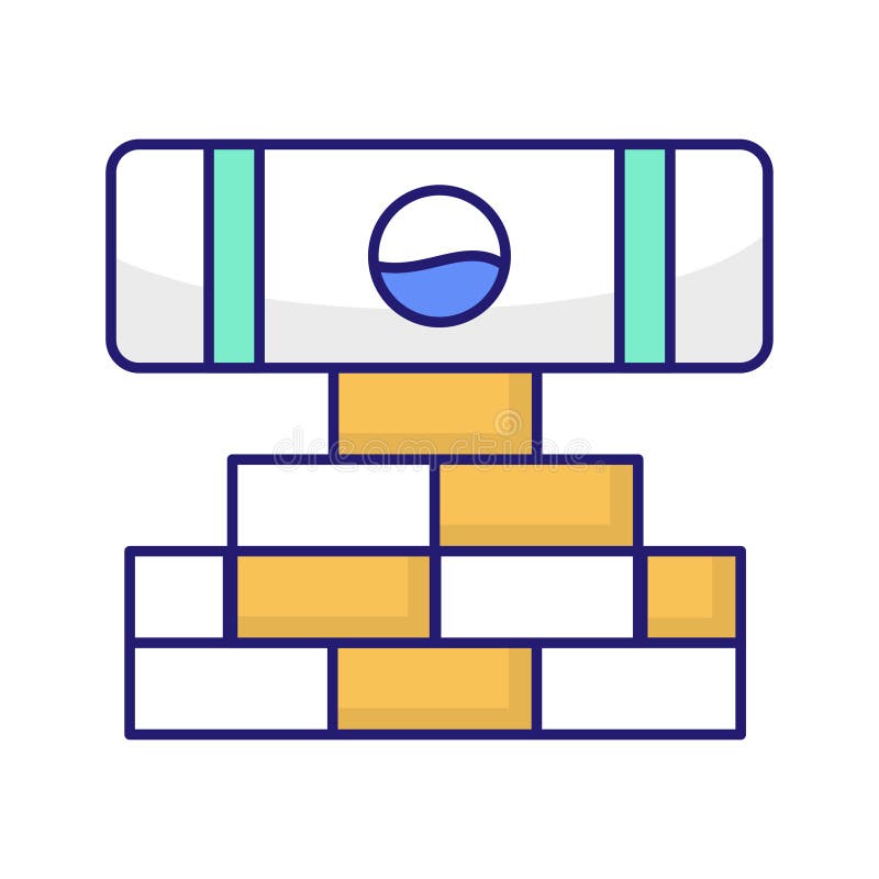 Level Tool Vector Fill Outline Icon Style Illustration. EPS 10 File ...