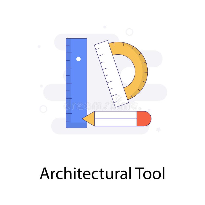 Architectural Tool Vector Fill Outline with Background Icon Style ...