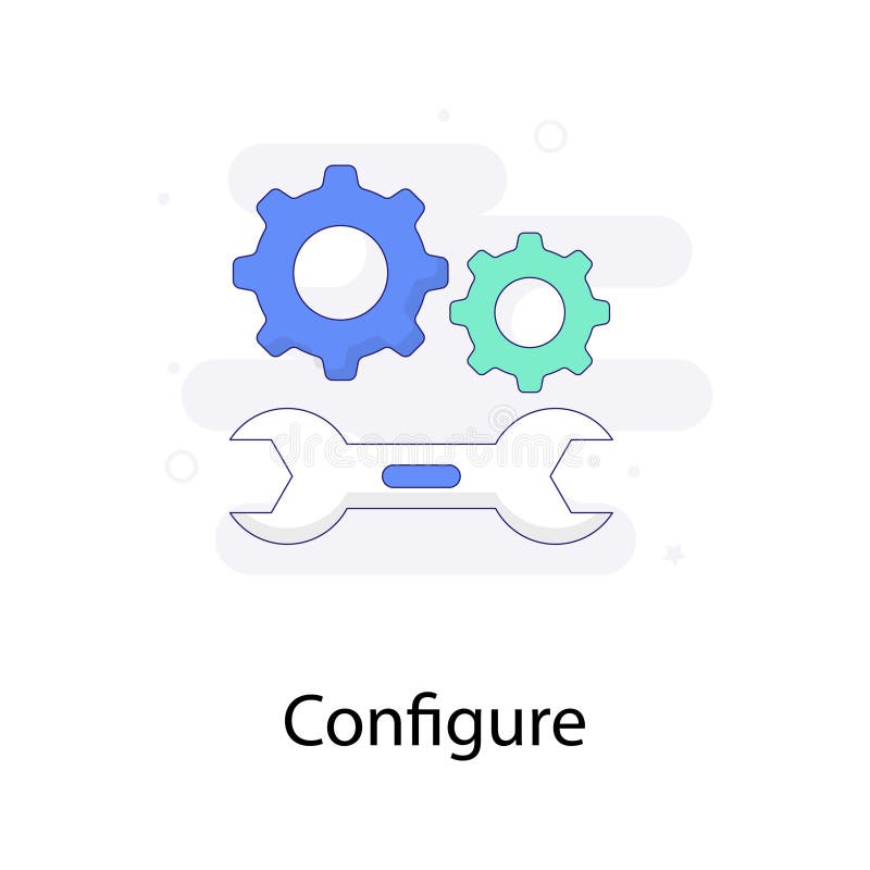 Configure Vector Fill Outline with Background Icon Style Illustration ...