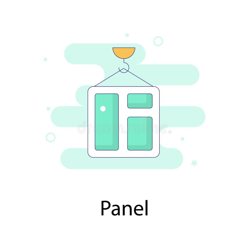 Panel Vector Fill Outline with Background Icon Style Illustration. EPS ...