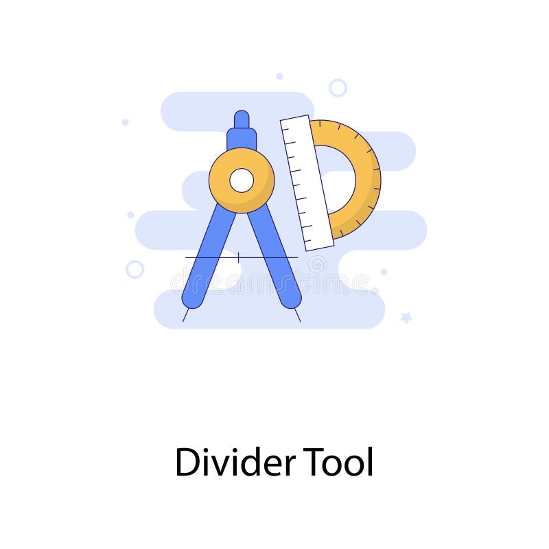 Divider Tool Vector Fill Outline with Background Icon Style ...