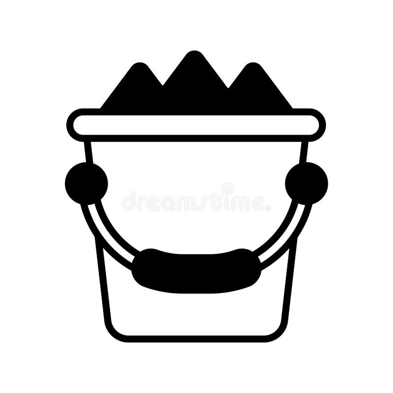 Bucket Vector Solid Icon Style Illustration. EPS 10 File Stock Vector ...