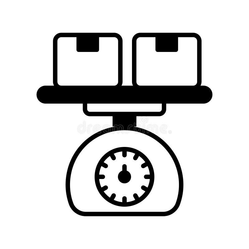 Weight Machine Vector Solid Icon Style Illustration. EPS 10 File Stock ...