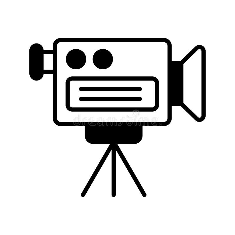 Camera Vector Solid Icon Style Illustration. EPS 10 File Stock Vector ...