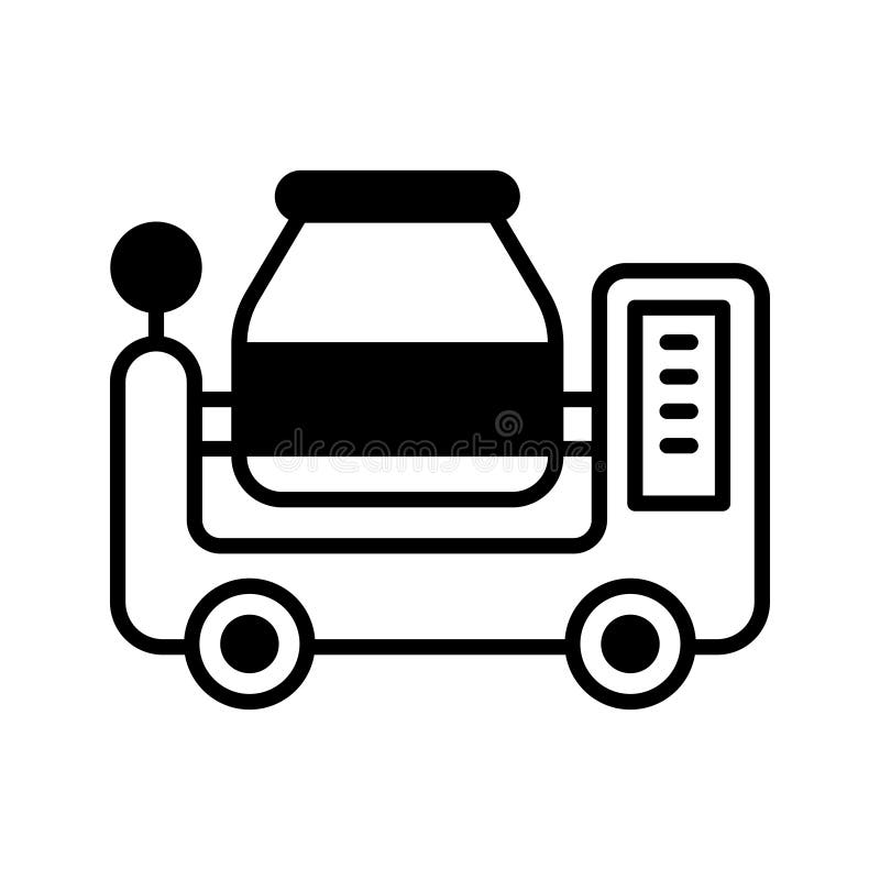Mixture Machine Vector Solid Icon Style Illustration. EPS 10 File Stock ...