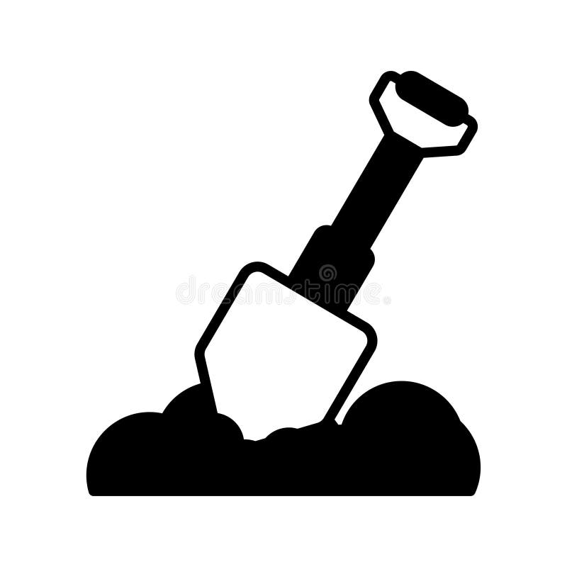 Dig Vector Solid Icon Style Illustration. EPS 10 File Stock Vector ...