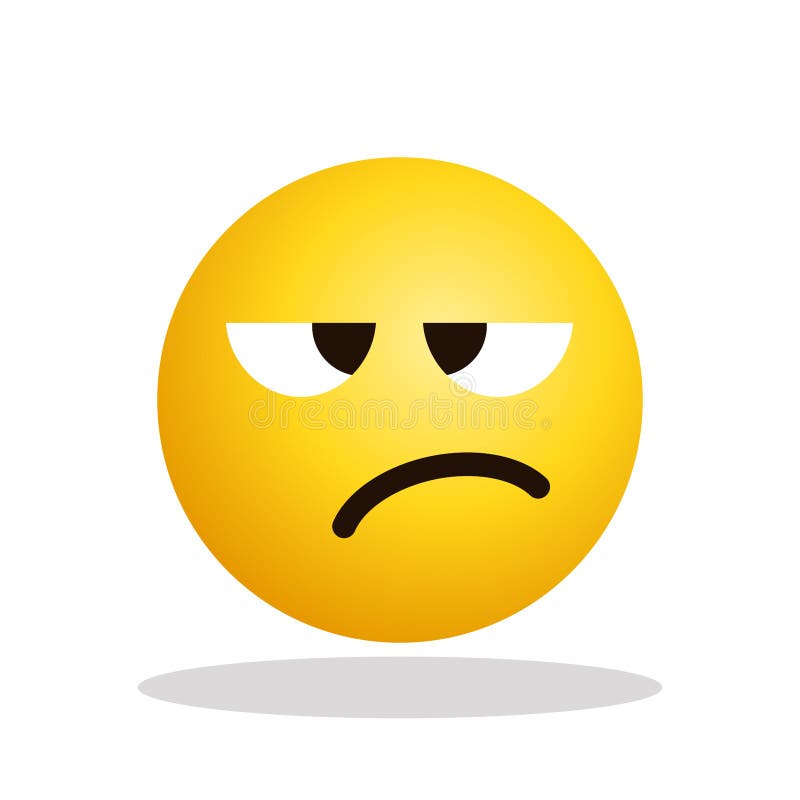 Emoji expression stock vector. Illustration of anger - 269126079