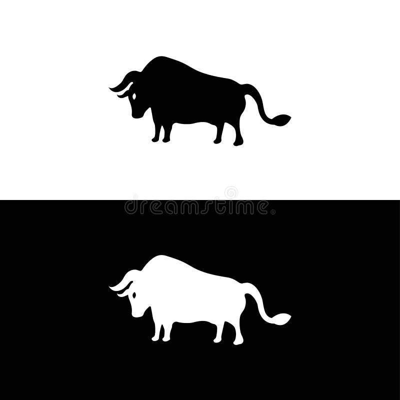 Bull animal logo design stock illustration. Illustration of danger ...