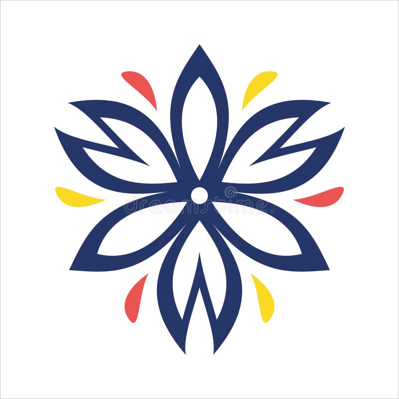 Symbol flower stock vector. Illustration of diagram - 269382610