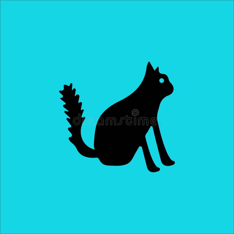 Cat Animal Vector Logo Design Stock Vector - Illustration of face ...