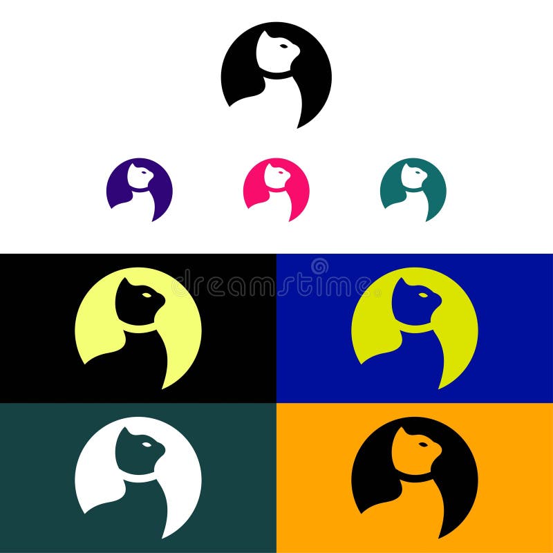 Cat Animal Vector Logo Design Stock Vector - Illustration of veterinary ...