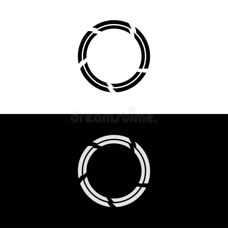Circle Vector Logo Template Design Stock Vector - Illustration of tech ...