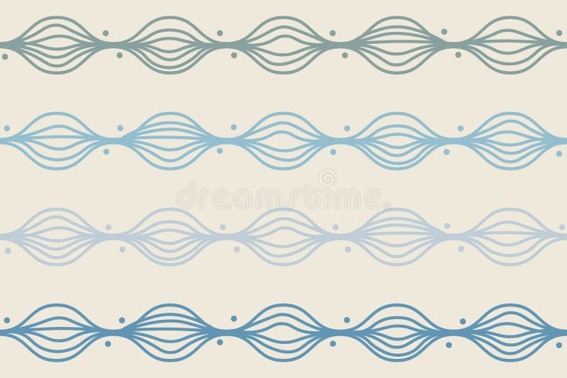 Simple Oval Ogee Seamless Repeat Pattern. Beautiful Modern Ornament ...