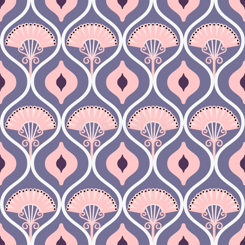 Beautiful Ogee Egyptian Modern Simple Style Ethnic Pattern with Purple ...