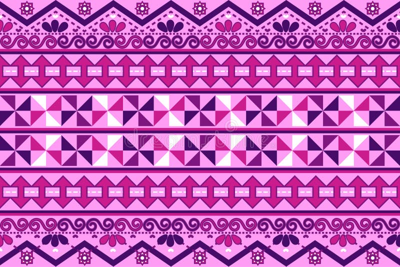 Hmong Akha Embroidery Ethnic Seamless Repeat Pattern. Asian Style Stock ...