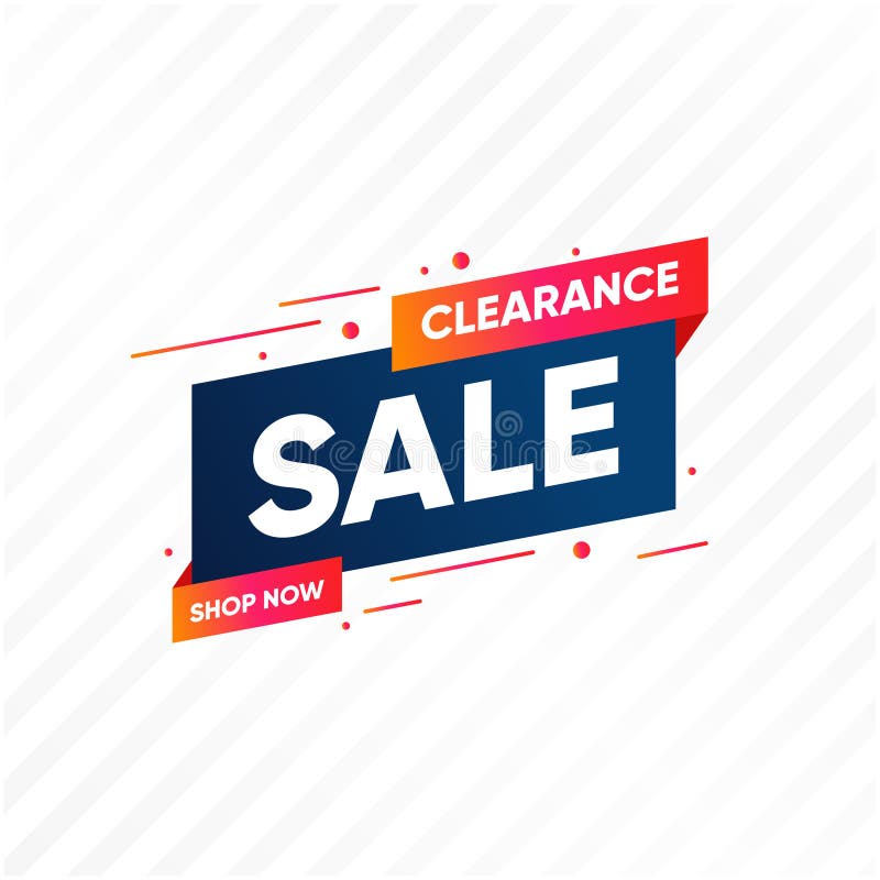 Clearance Sale, Shop Now! Promotional Banner, Discount Banner Square ...