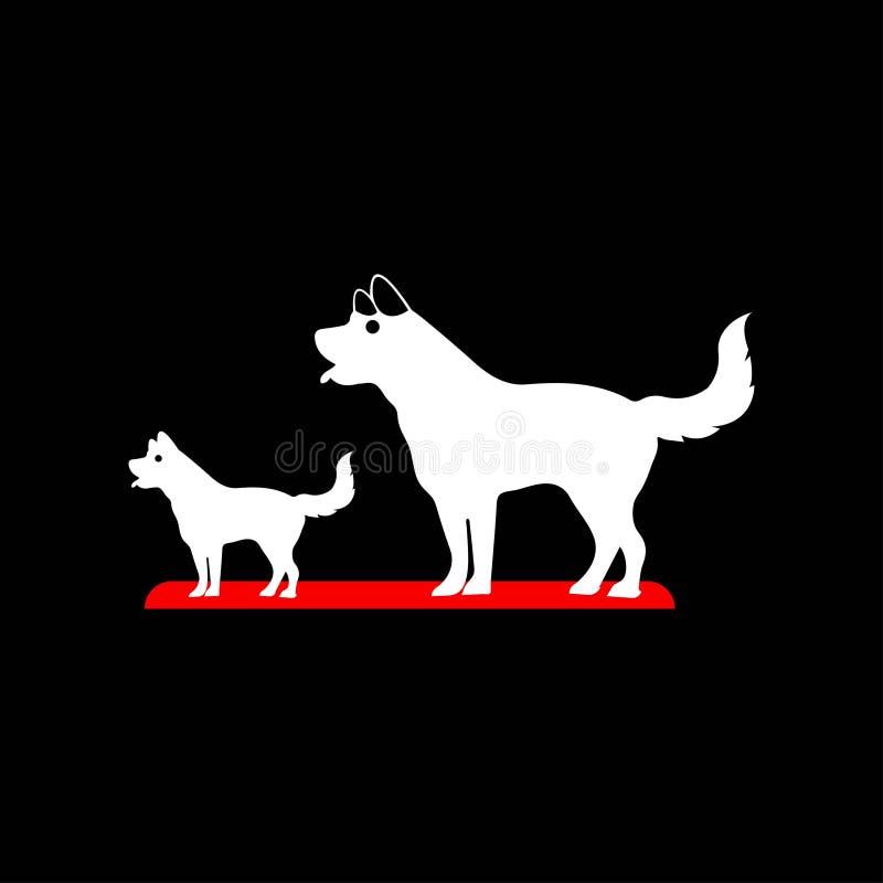 Dog Animal Vector Logo Design Stock Vector - Illustration of domestic ...