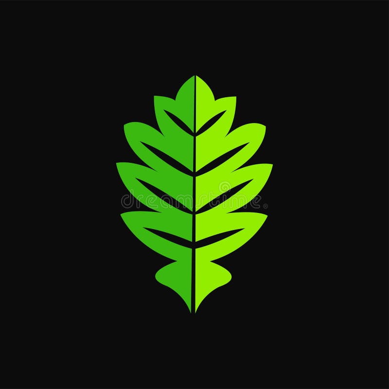 Nature Leaf Vector Logo Template Design Stock Vector - Illustration of ...