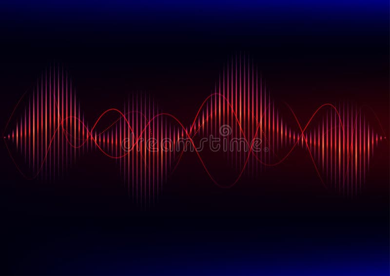 Sound Wave Digital Effect Vector Design Stock Vector - Illustration of ...