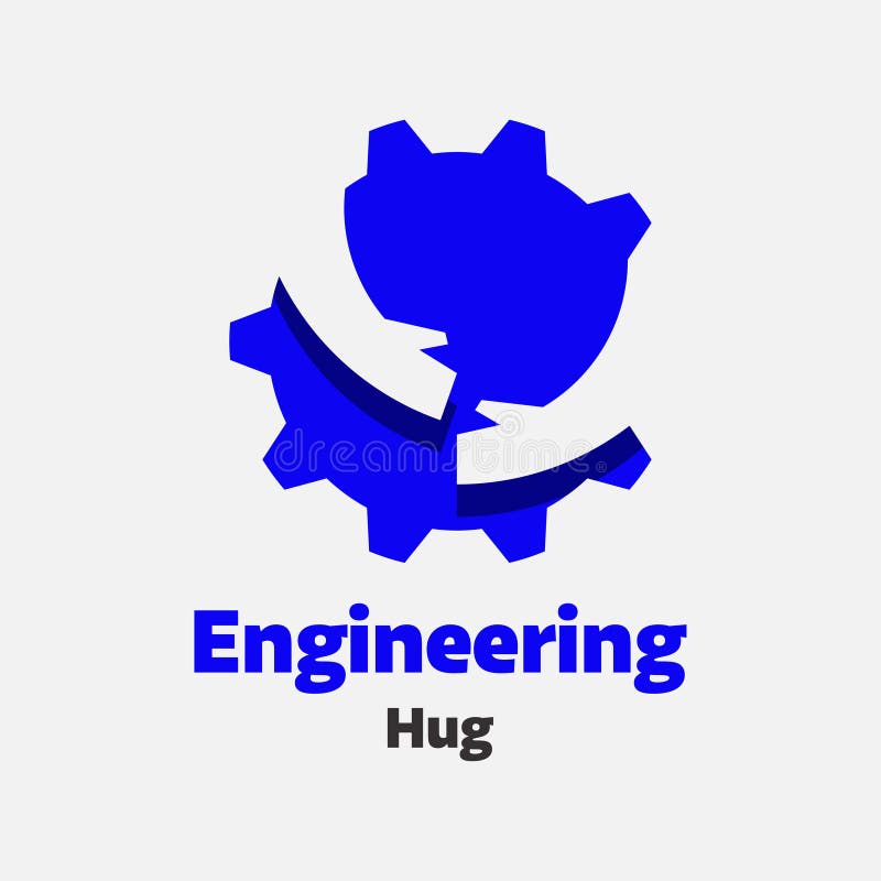 Engineering Hug Logo stock illustration. Illustration of industry ...