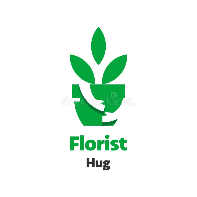 Florist Hug Logo stock illustration. Illustration of cozy - 273196774