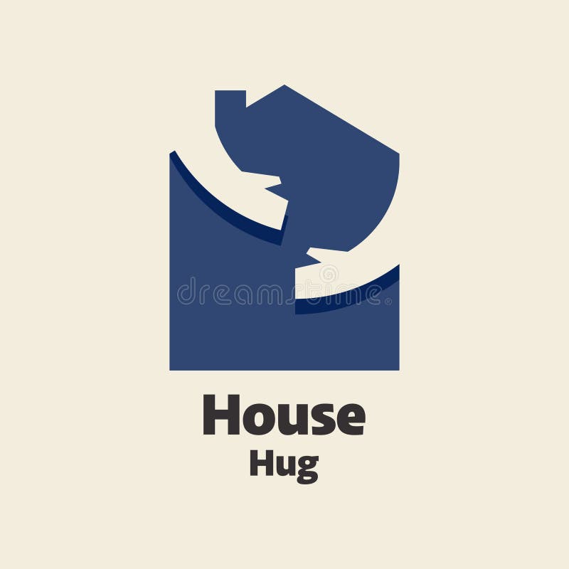 House Hug Logo stock illustration. Illustration of communication ...