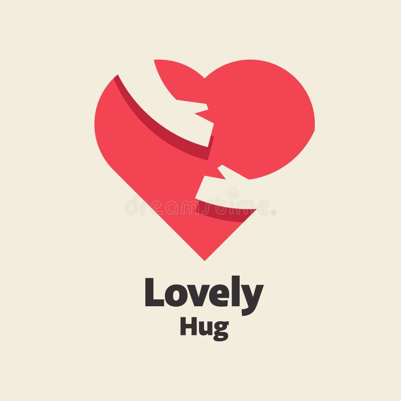 Love Hug Logo stock illustration. Illustration of care - 273207844