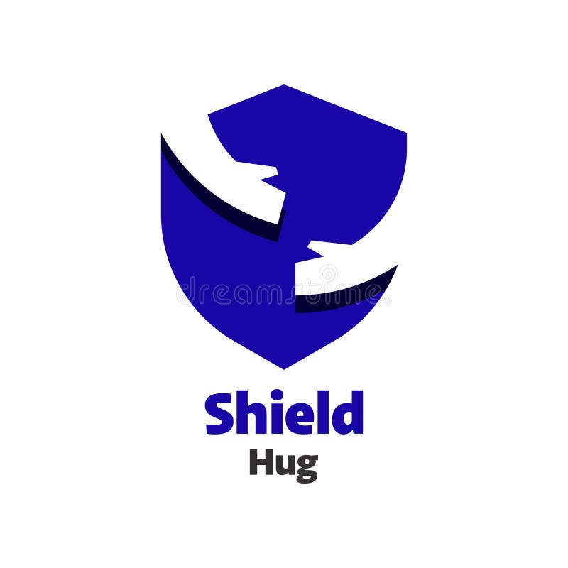 Shield Hug Logo stock illustration. Illustration of support - 273306315