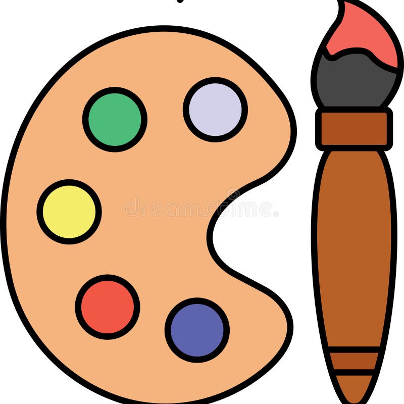 Color Plate Which Can Easily Edit or Modify Stock Vector - Illustration ...