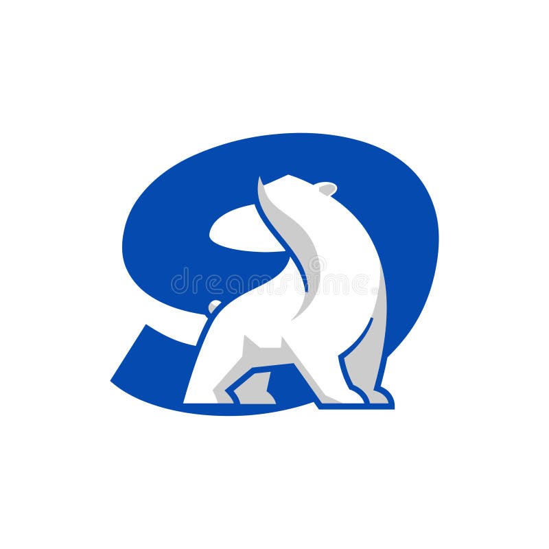 Numeric 9 Polar Bear stock illustration. Illustration of alphabet ...