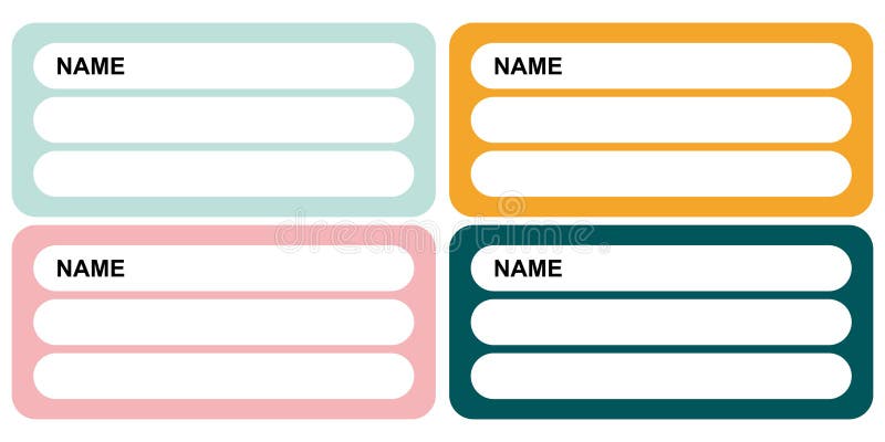 Name Tag Outline