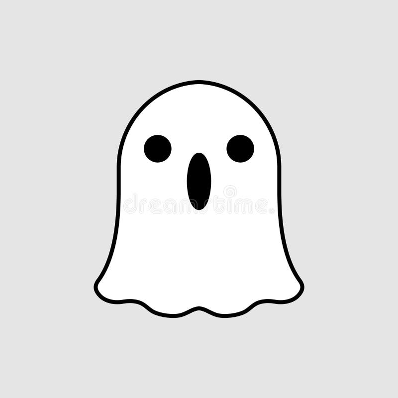 Ghost Line Icon, Outline Vector Sign, Linear Style Pictogram Isolated ...