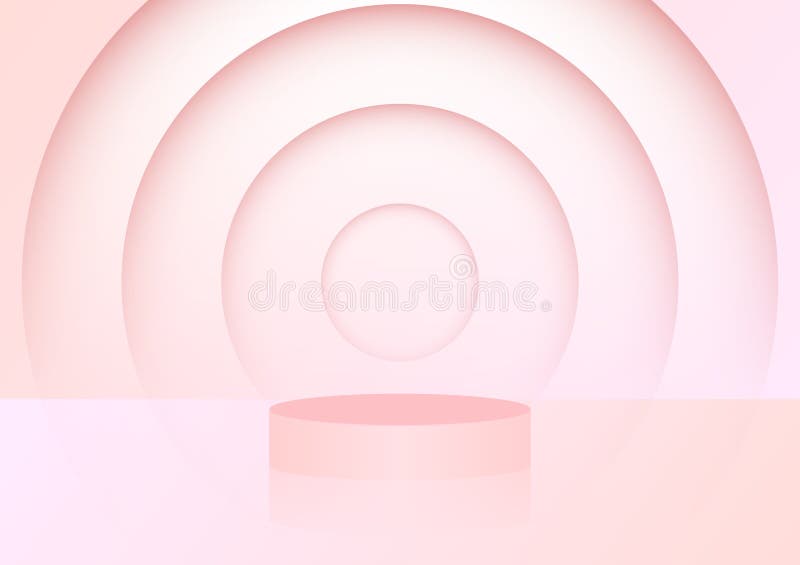 Pink Background Advertising Product Presentation Stock Vector ...