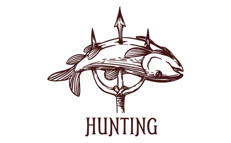 Fish Hunting with a Trident Stock Image - Image of river, activity ...