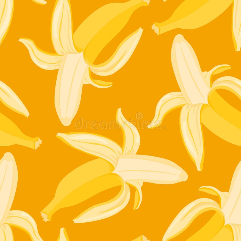 Bananas Seamless Fabric Design Pattern Stock Vector - Illustration of ...