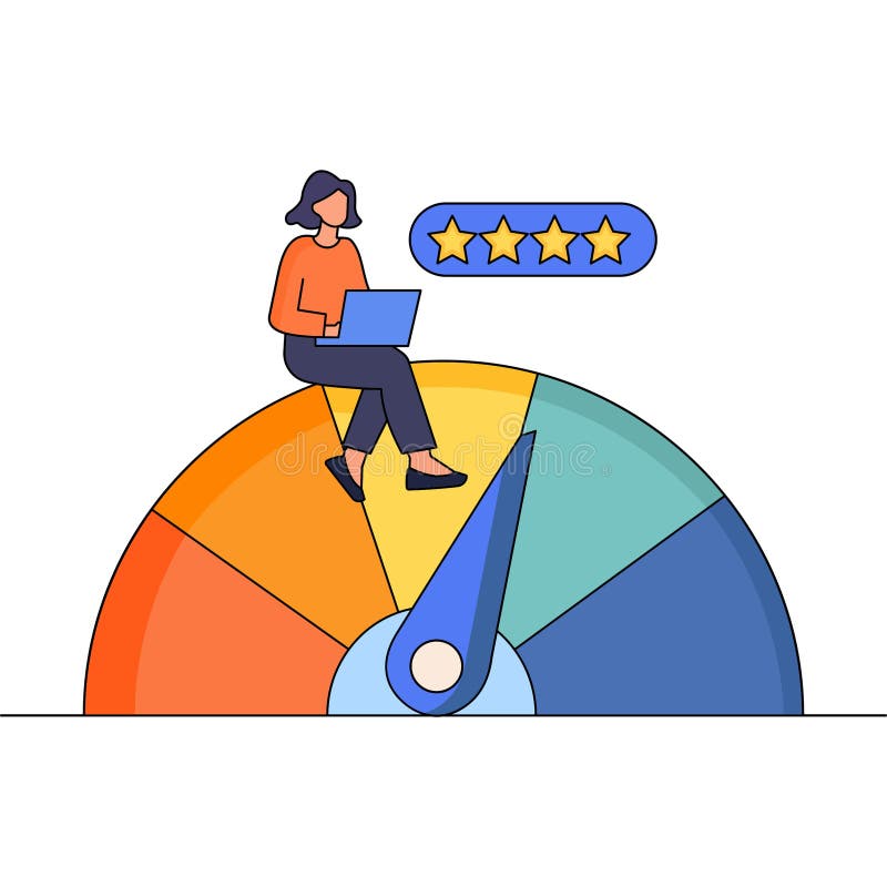 Business Rating Illustrationwhich Can Easily Edit or Modify Stock ...