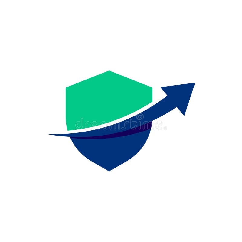Shield Arrow Logo stock illustration. Illustration of diagram - 278770433